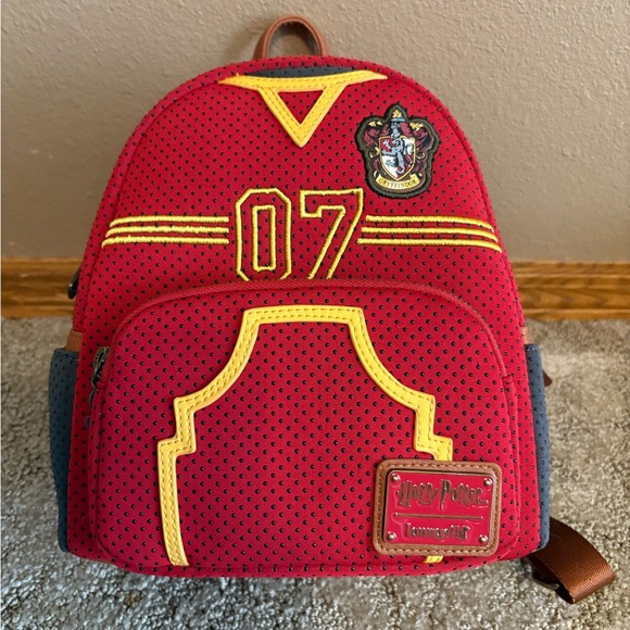 Loungefly | Bags | Loungefly Red And Yellow Backpack | Poshmark